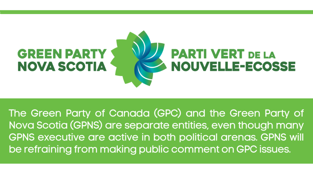 Provincial vs Federal Parties - Green Party of Nova Scotia